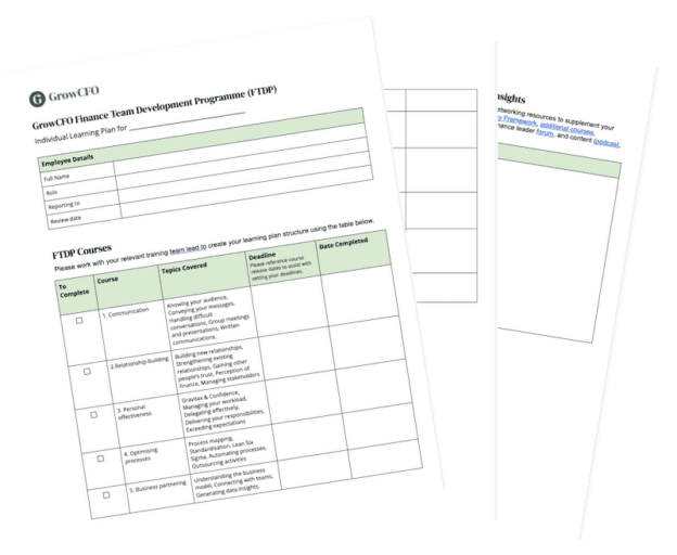 Finance Team Development - GrowCFO