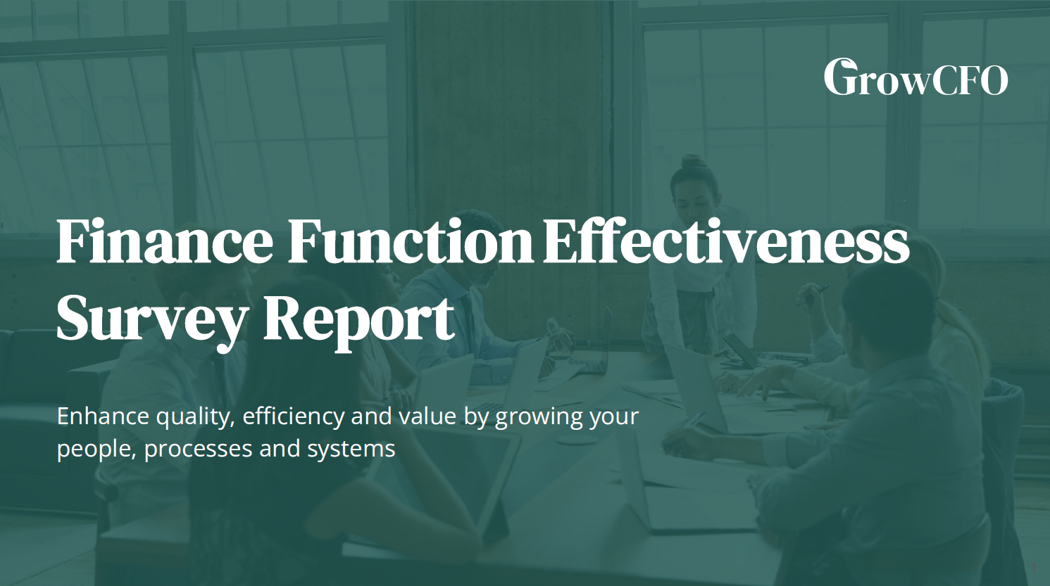 Finance Function Effectiveness Survey Report - GrowCFO