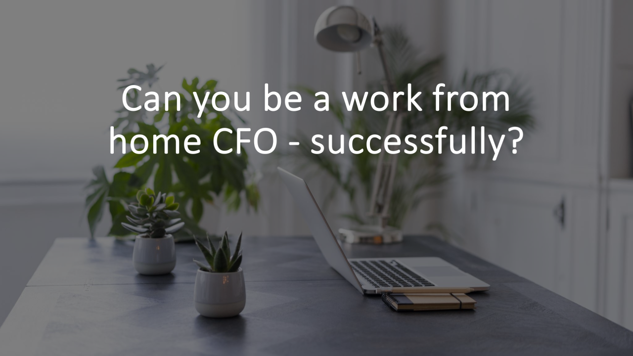 Can you be a work from home CFO - successfully? - GrowCFO