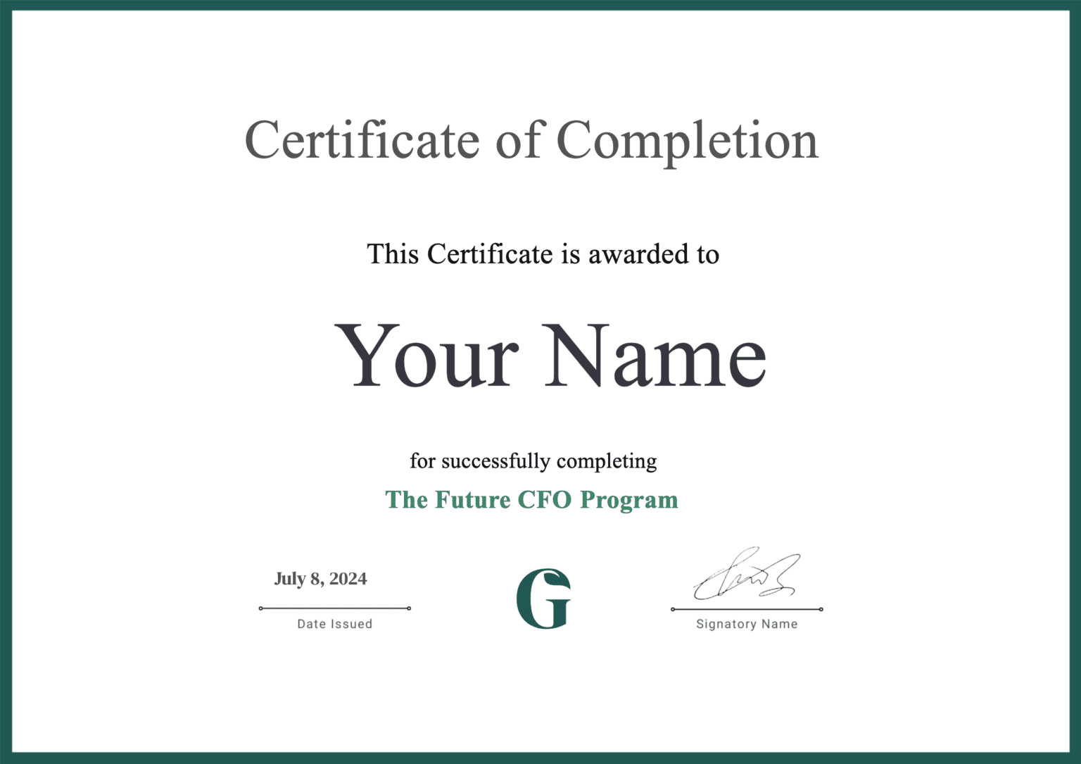 Future CFO Program for Aspiring CFOs