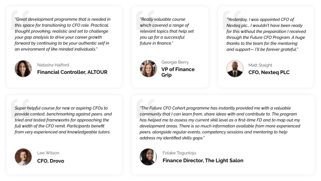 Future CFO Program for Aspiring CFOs