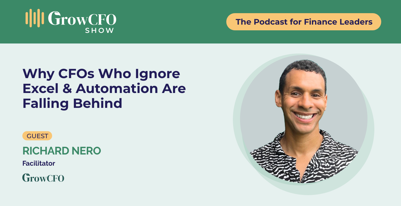#238 Why CFOs Who Ignore Excel & Automation Are Falling Behind with Richard Nero, GrowCFO ...